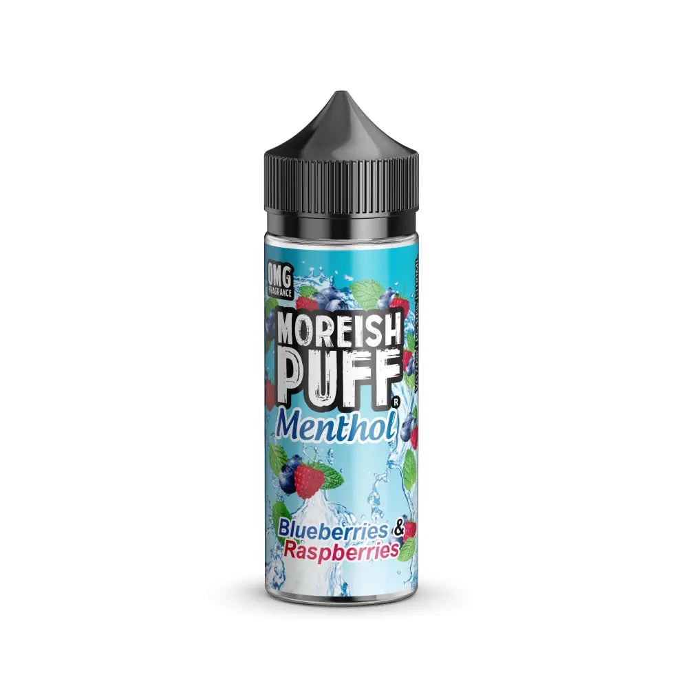 Blue Raspberry Menthol 100ml Shortfill by Moreish Puff – Tidal Vape