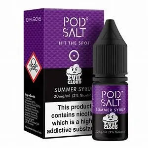 SUMMER SYRUP NIC SALT E-LIQUID BY POD SALT & EVIL CLOUD